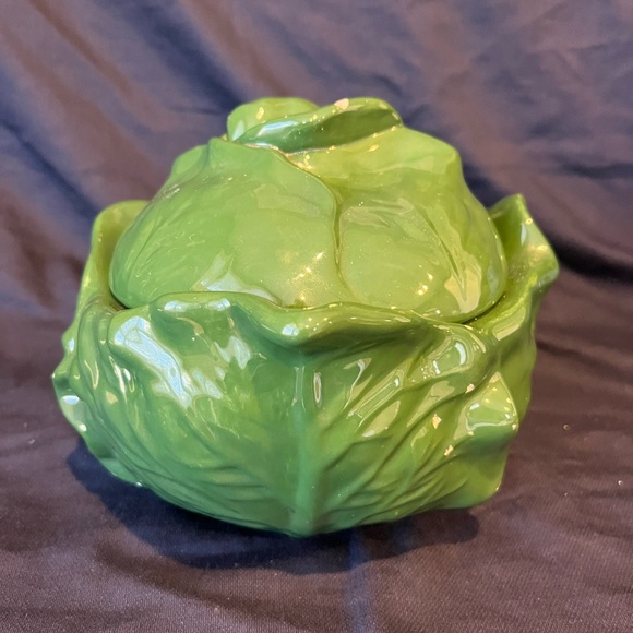 Accents | Vintage Holland Mold Ceramic Cabbage Lettuce Serving Dish ...